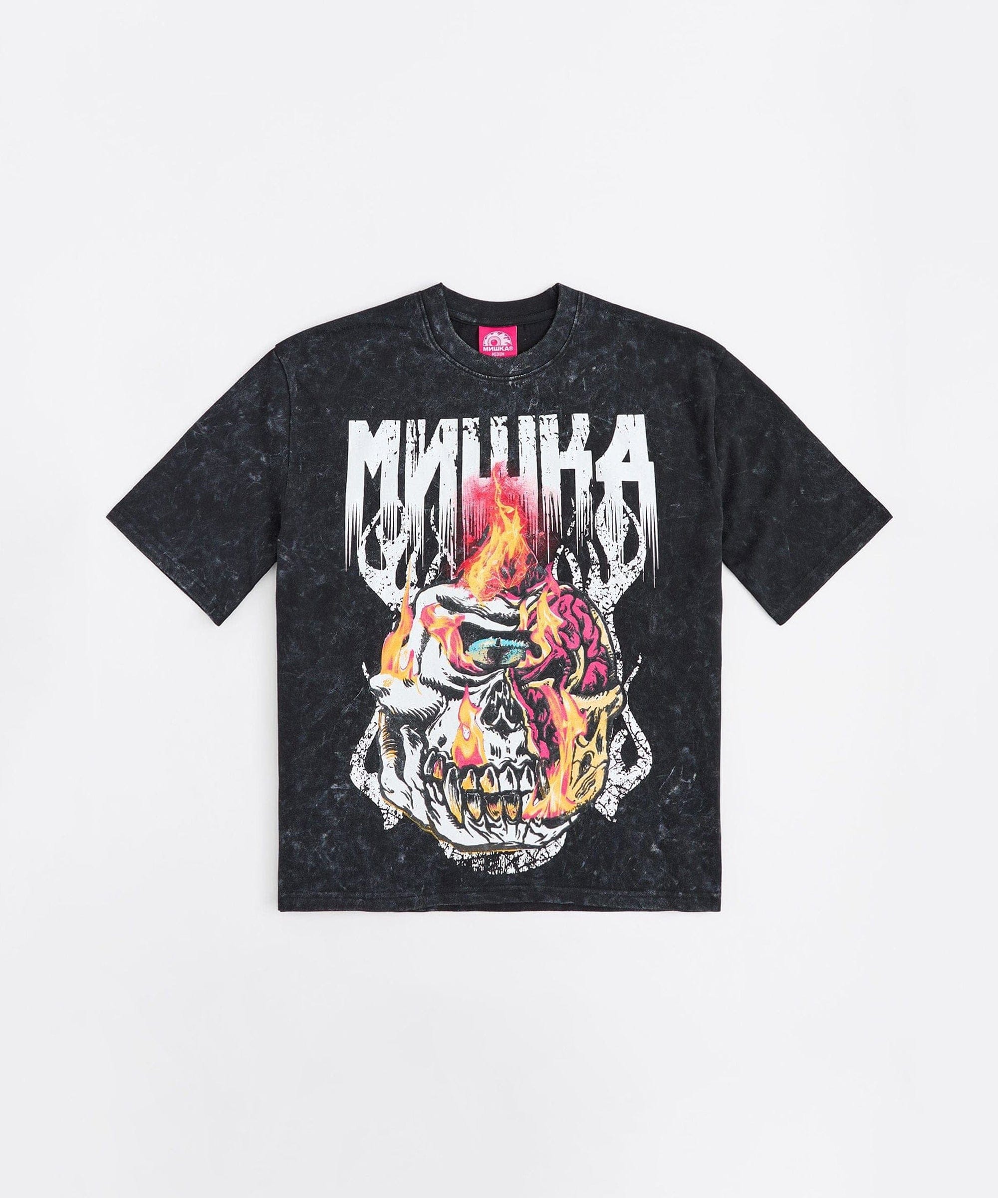 Mishka Short Sleeve Back Print Washed Tee - Black – Reason Clothing