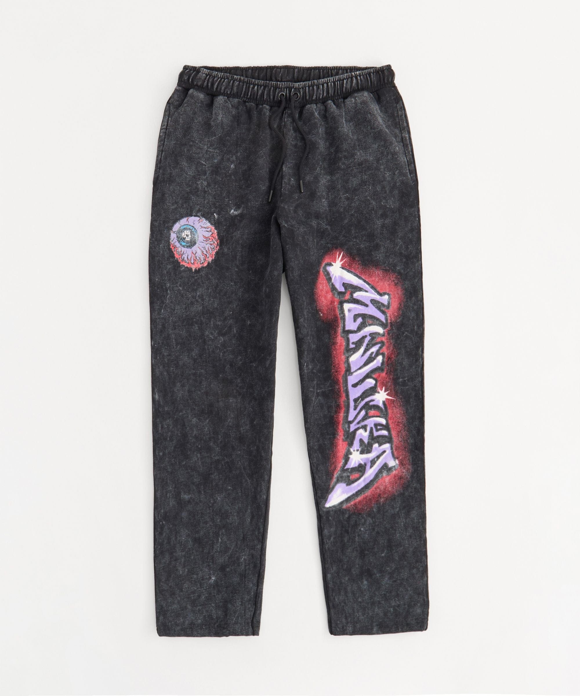 Mishka Sparcle Eye Washed Joggers - Black – Reason Clothing