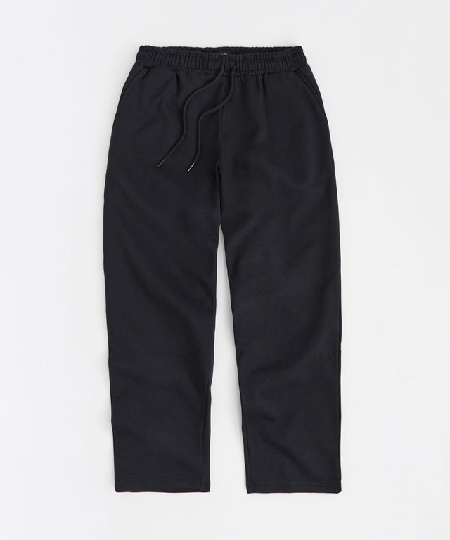Essential Heavyweight Fleece Baggy Fit Open Hem Sweats - Black – Reason ...