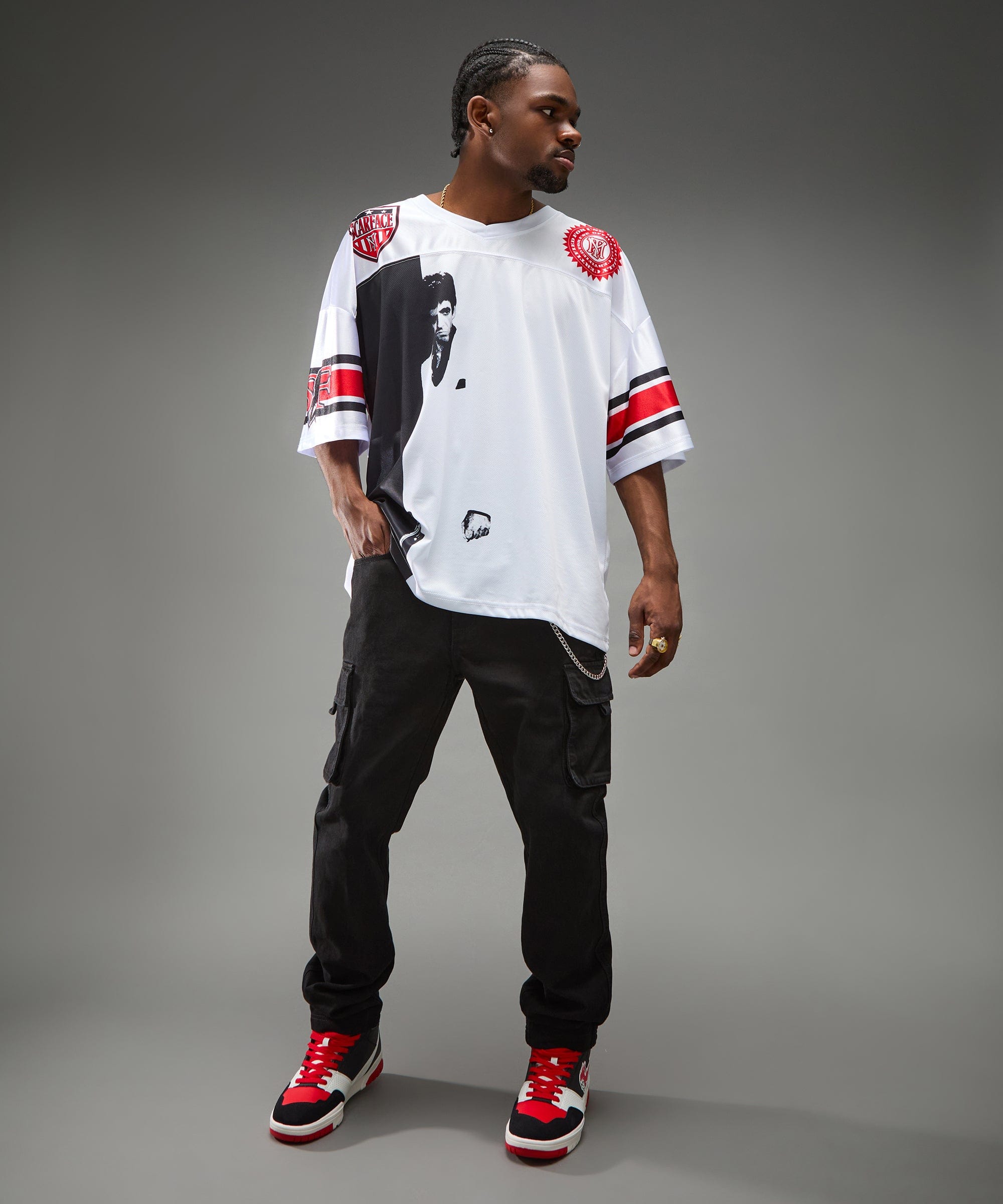 Scarface Football Football Jersey - White – Reason Clothing