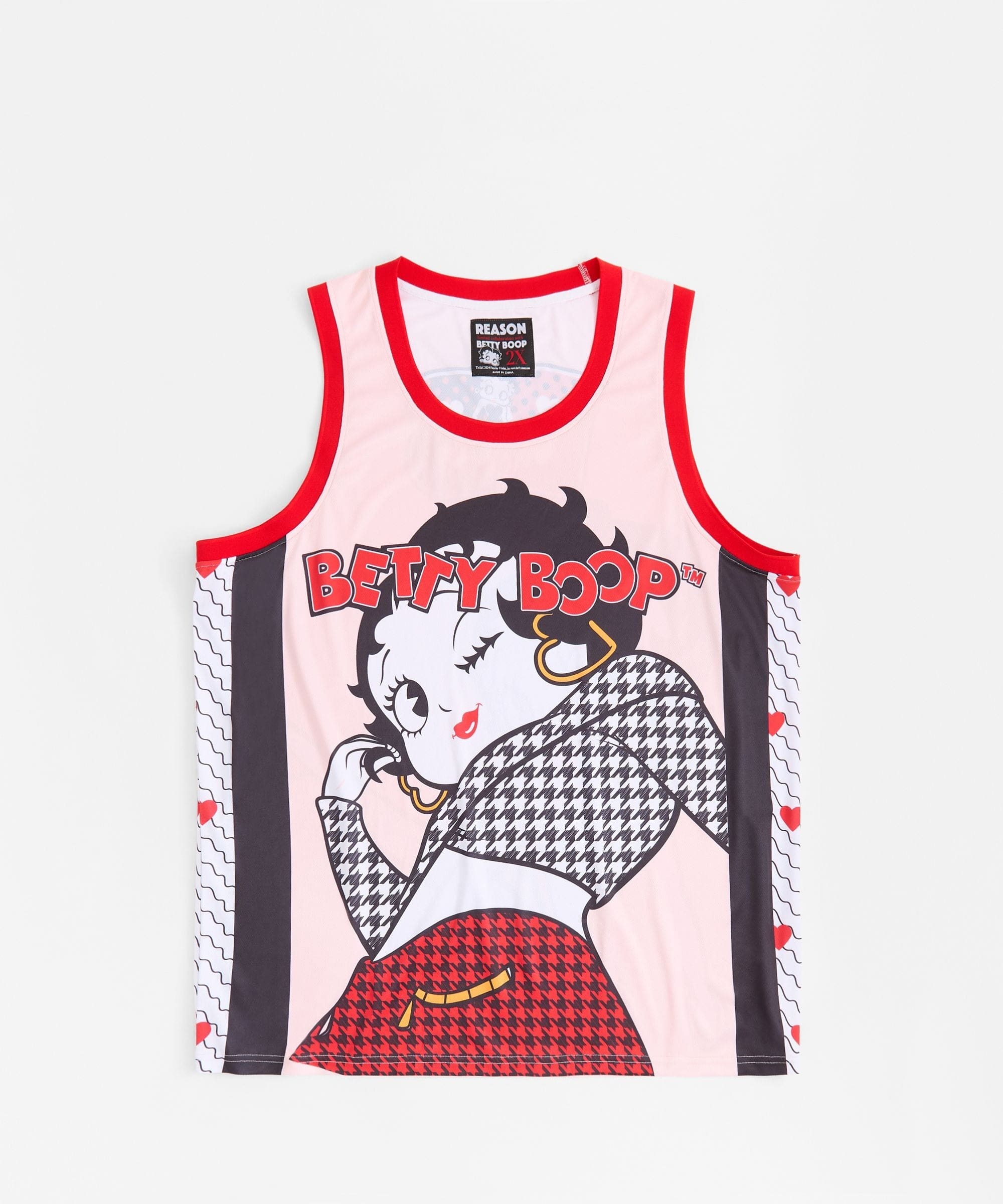 Plus Size Women Betty Boop Basketball Jersey - Pink – Reason Clothing